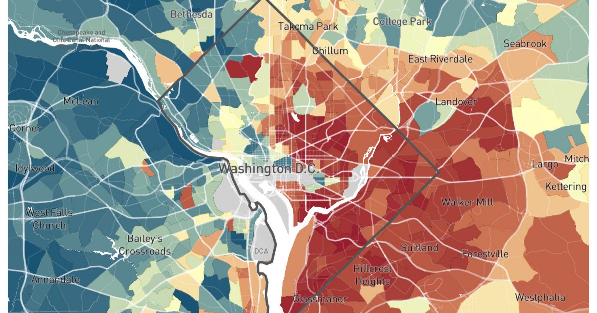 How Where You Live in DC Affects Your Upward Mobility