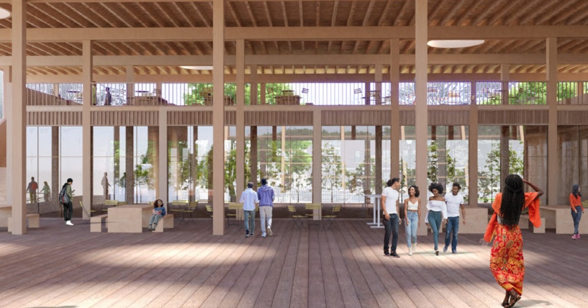 A Timber Retail Pavilion Pitched at St. Elizabeths