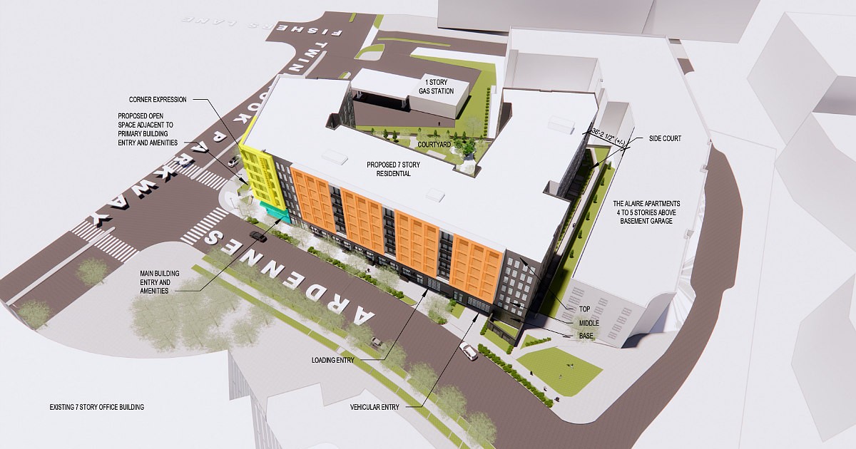 Seven-Story, 213-Unit Project Pitched For Twinbrook Parkway in Rockville